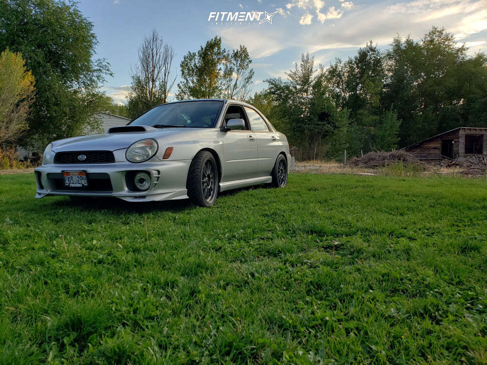 2002 Subaru Impreza WRX with 18x8.5 Konig Hypergram and Federal 235x40 ...