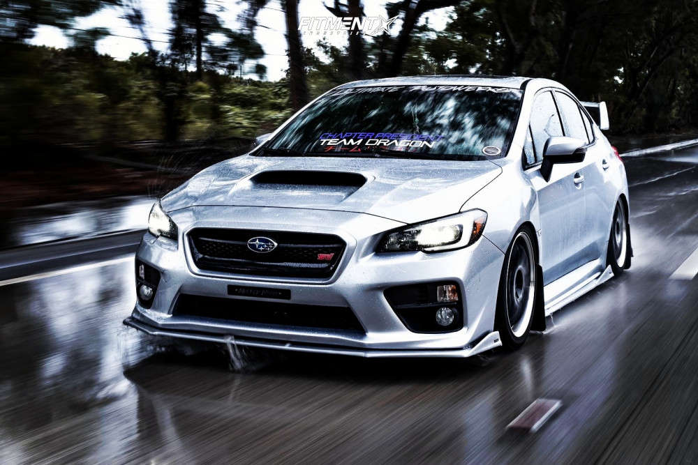 2015 Subaru WRX STI Limited with 19x8.5 Work D9r and Federal 245x35 on Air Suspension | 803775 ...