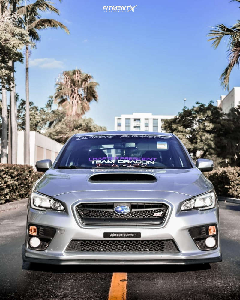 2015 Subaru WRX STI Limited with 19x8.5 Work D9r and Federal 245x35 on Air Suspension | 803775 ...