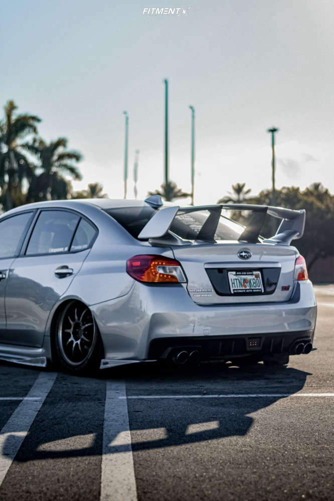 2015 Subaru WRX STI Limited with 19x8.5 Work D9r and Federal 245x35 on Air Suspension | 803775 ...