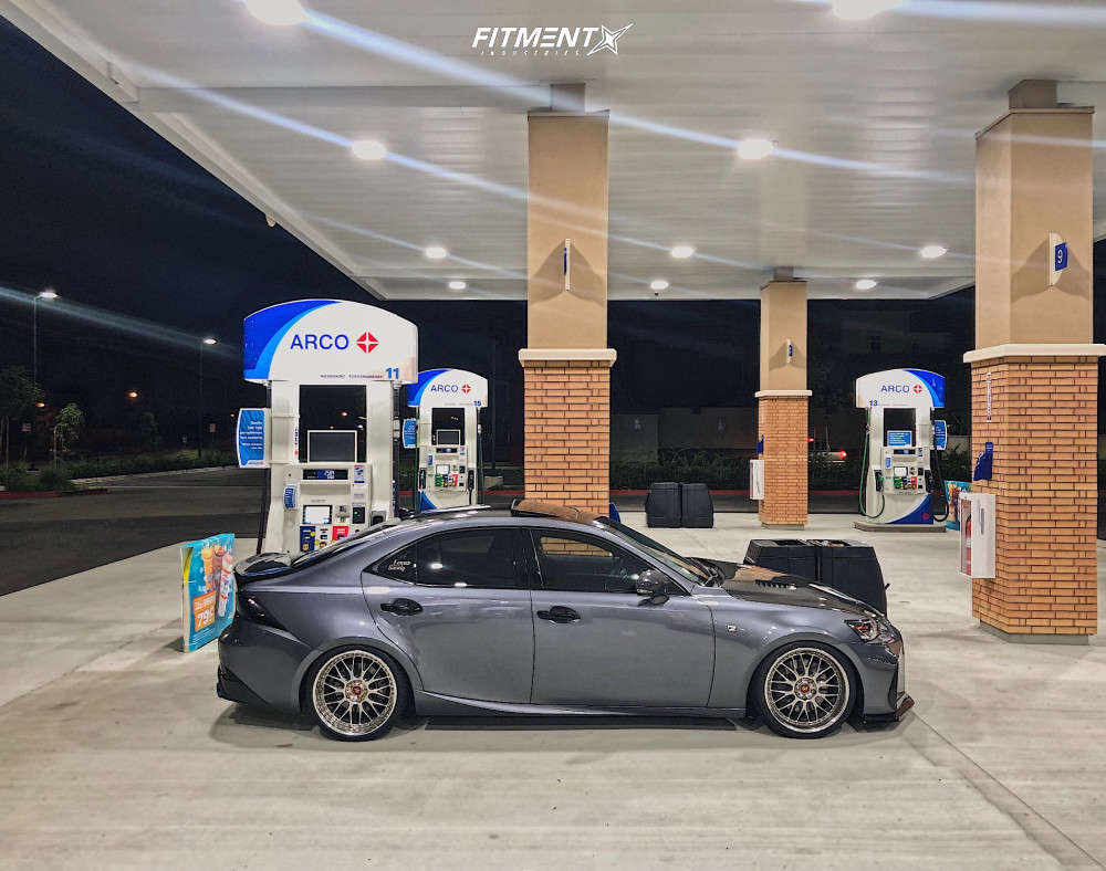 2017 Lexus IS350 F Sport with 19x8.5 Work VS XX and Hankook 225x35 on ...