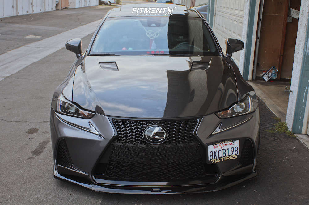 2017 Lexus IS350 F Sport with 19x8.5 Work VS XX and Hankook 225x35 on ...