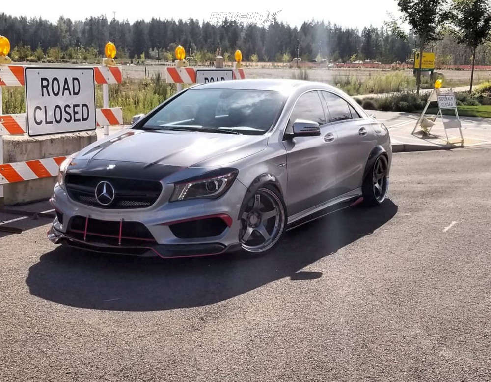 2014 Mercedes-Benz CLA45 AMG 4Matic with 19x9.5 Advan Racing GT and ...