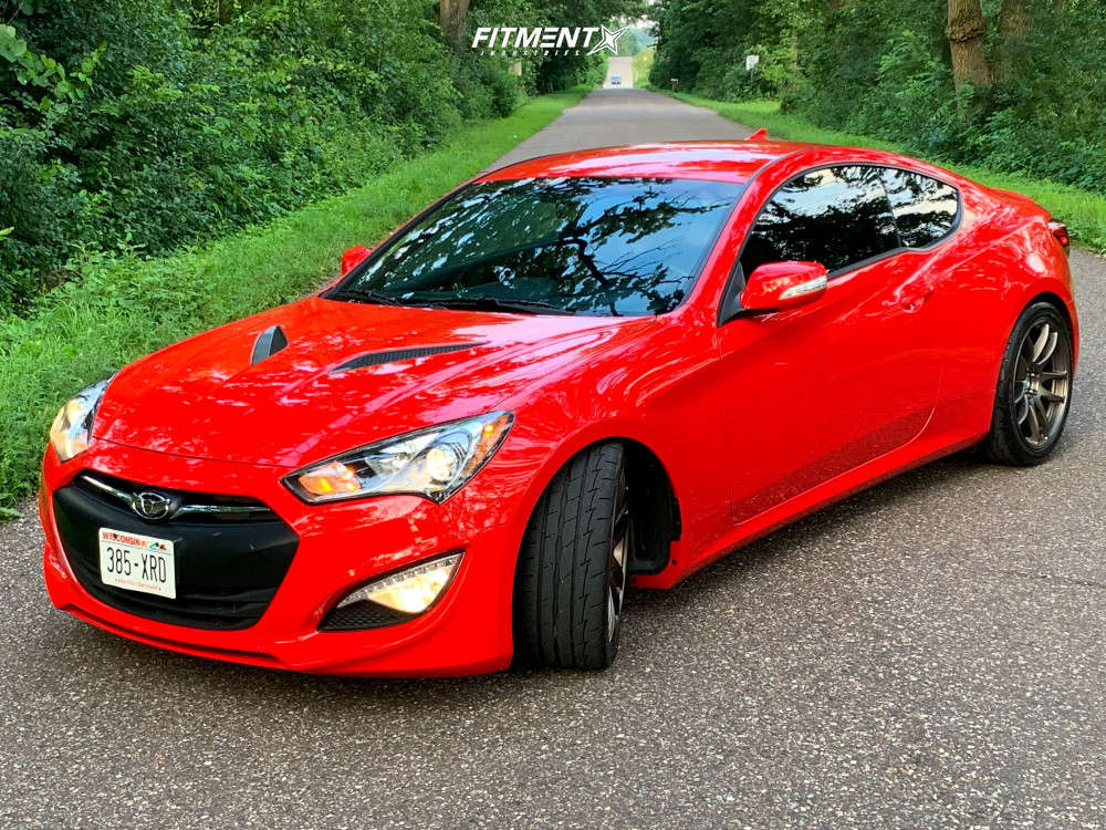 2015 Hyundai Genesis Coupe 3.8 R-Spec with 19x8.5 ESR Sr08 and ...