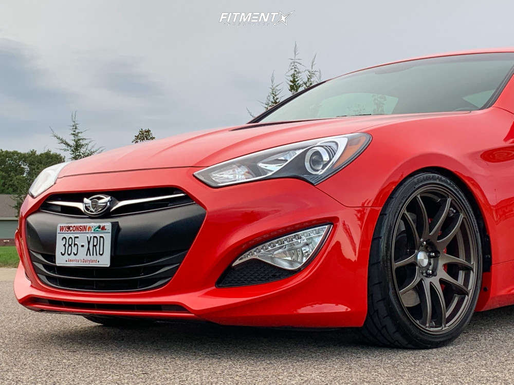 2015 Hyundai Genesis Coupe 3.8 R-Spec with 19x8.5 ESR Sr08 and ...