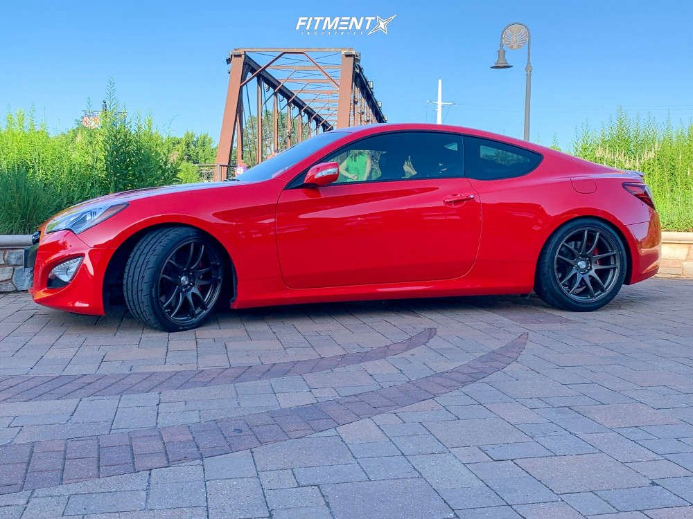2015 Hyundai Genesis Coupe 3.8 R-Spec with 19x8.5 ESR Sr08 and ...