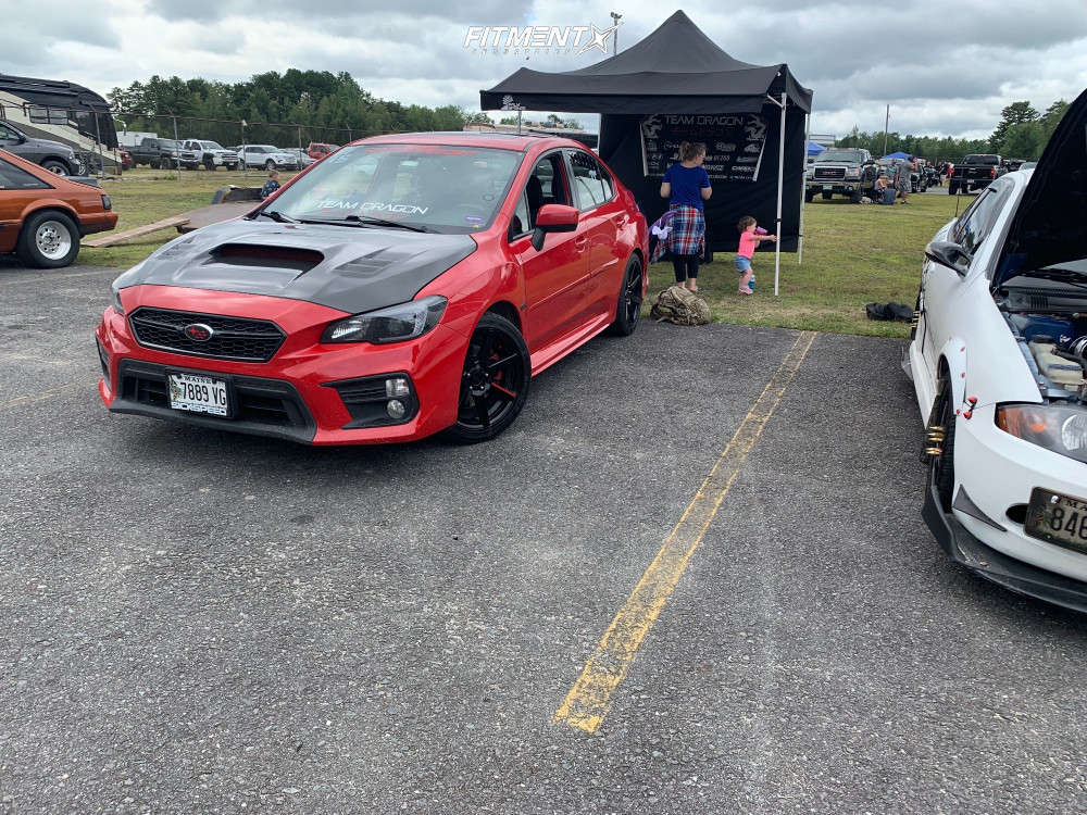 2018 Subaru WRX Premium with 18x9.5 Niche Verona and Dunlop 245x40 on ...