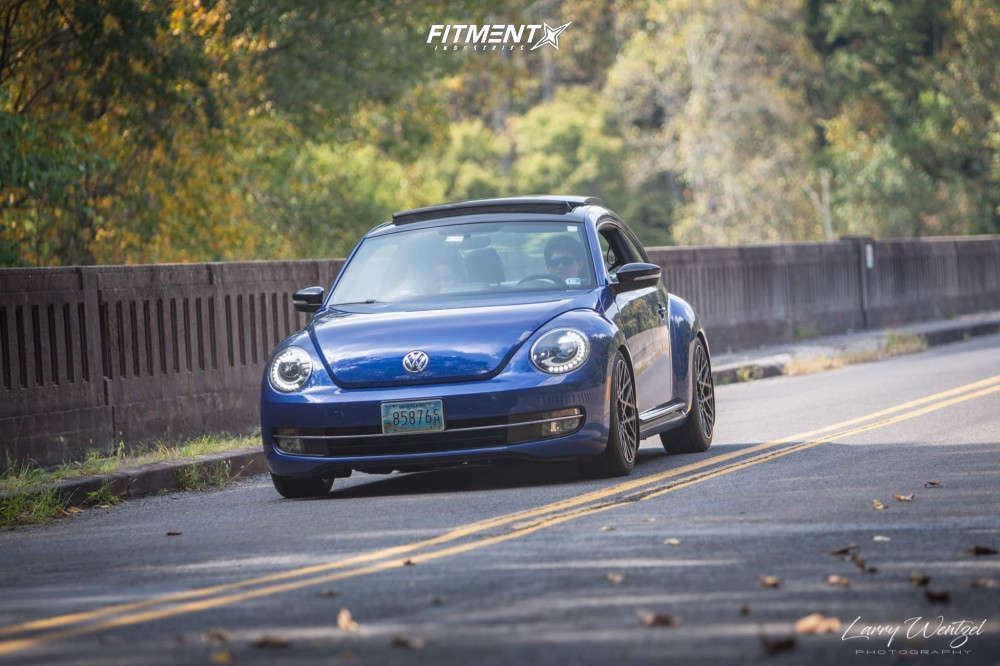 2013 Volkswagen Beetle Turbo with 19x8.5 Rotiform Blq and Nankang ...