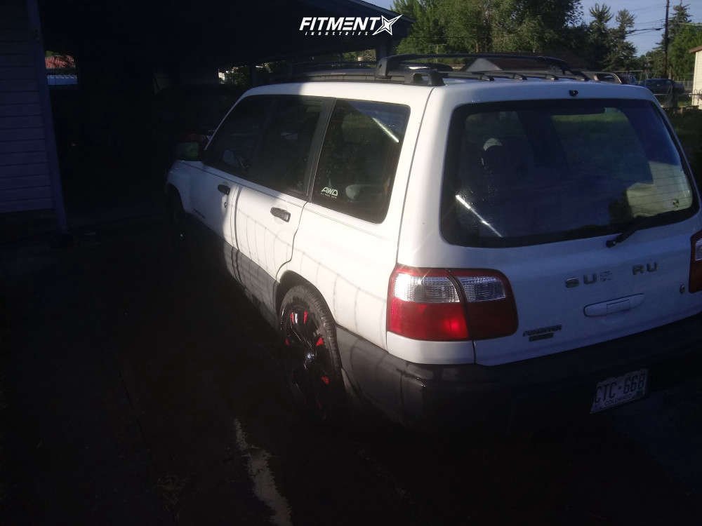 2001 Subaru Forester L with 17x7 Enkei Gw8 and Douglas 225x55 on Stock ...