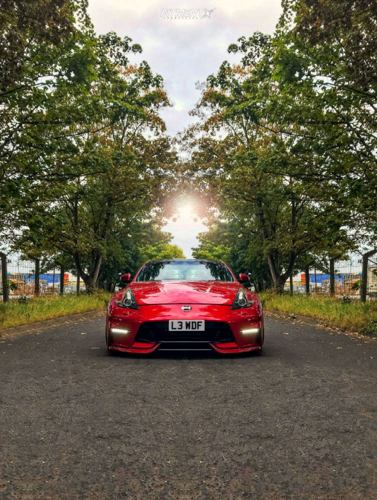 2009 Nissan 370Z Base with 19x10.5 Avant Garde F141 and Continental ...