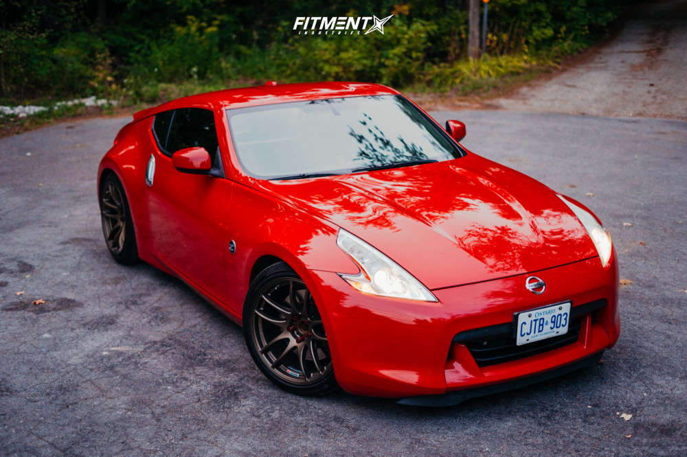 2012 Nissan 370Z Touring with 19x9.5 Work Emotion Cr Kiwami and ...
