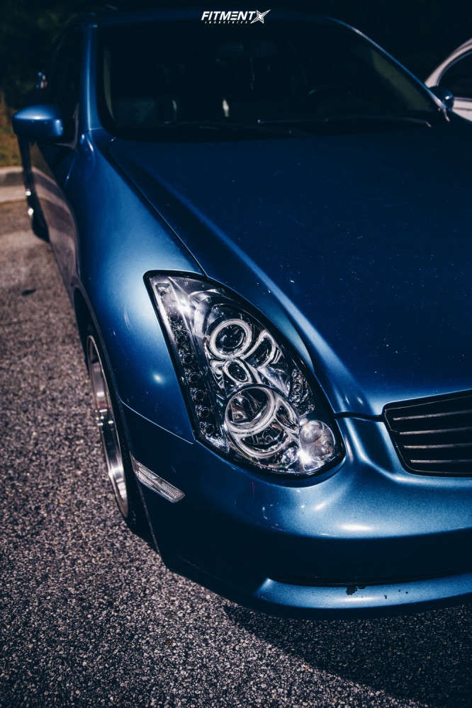 2003 INFINITI G35 Base with 18x9.5 Aodhan Ah02 and Vercelli 255x35 on ...