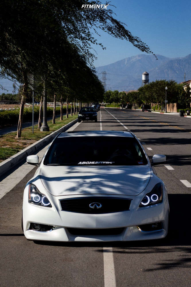 2014 INFINITI Q60 Sport with 19x9.5 Weds Vishunu and Hankook 225x40 on ...