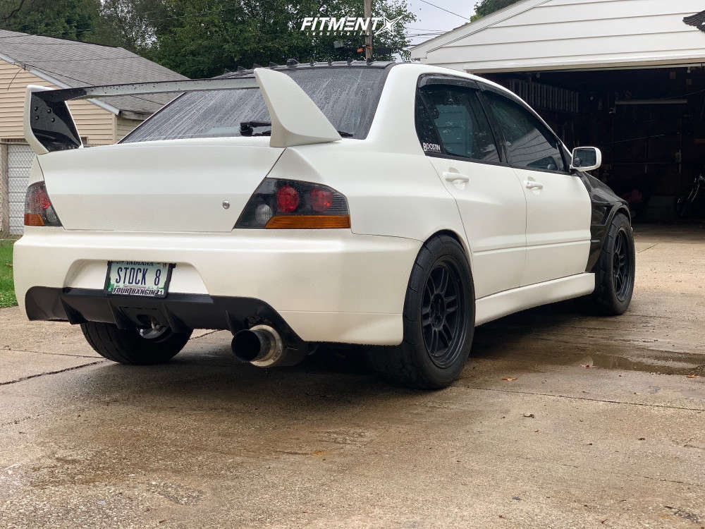 2003 Mitsubishi Lancer Evolution with 17x9 Enkei RPF1 and Mickey ...