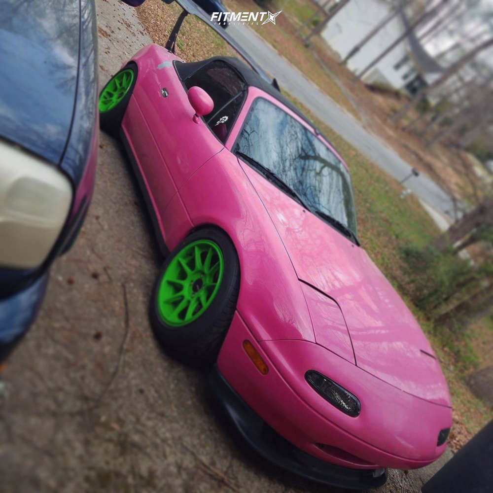1992 Mazda Miata Base with 15x8 Ambit R1 and Nitto 205x50 on Coilovers ...