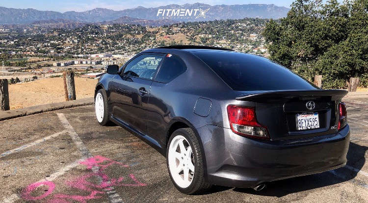2013 Scion TC Base with 18x8.5 ESR Sr07 and Continental 225x40 on Stock ...