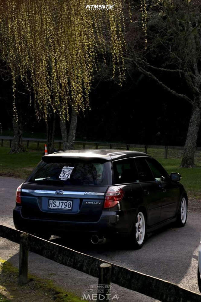 2006 Subaru Legacy GT spec.B with 17x8 Volk Te37 and Bridgestone 215x45 ...
