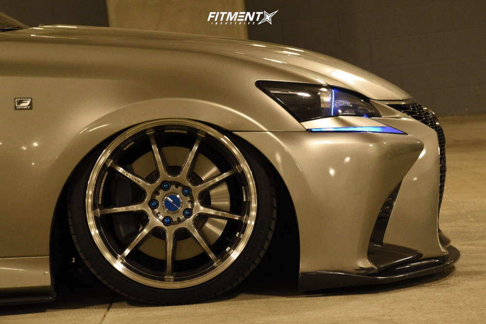 2016 Lexus GS350 F Sport with 19x9.5 Work Emotion D9r and Hankook ...