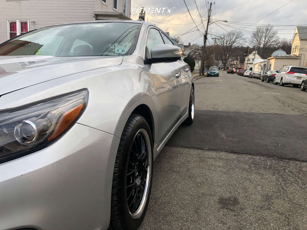 2016 Nissan Altima SL with 18x8 Enkei Lusso and Continental 235x45 on ...