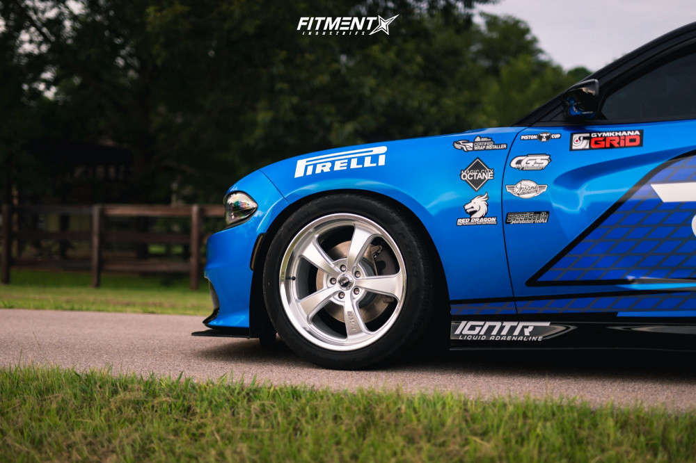 2017 Dodge Charger Daytona with 20x9 Mickey Thompson Sc-5 and Pirelli 275x40 on Lowering Springs ...