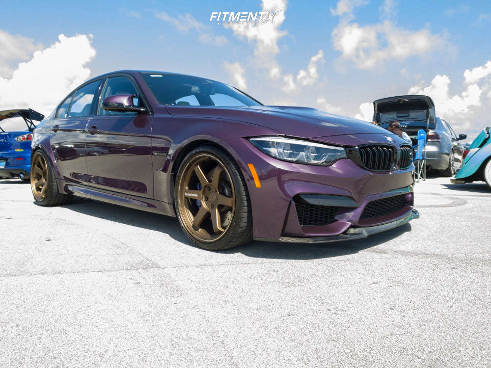 2018 BMW M3 Base with 20x9.5 Volk Te37 Ultra and Michelin 265x35 on ...