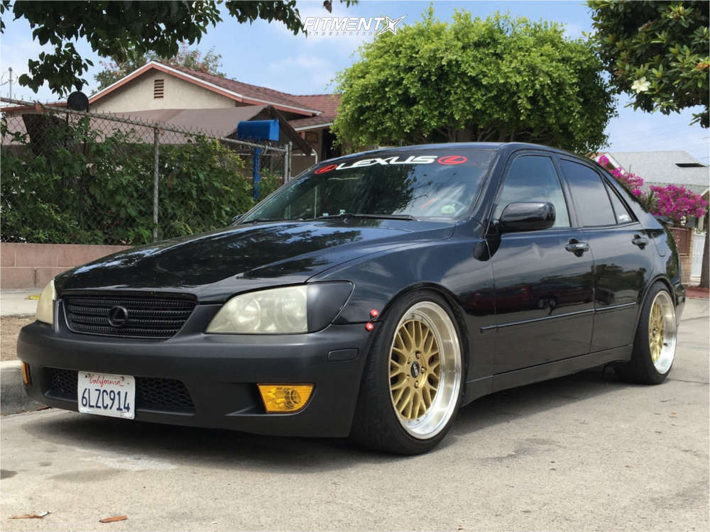 2001 Lexus IS300 Base with 18x9 STR 601 and Bridgestone 225x40 on ...