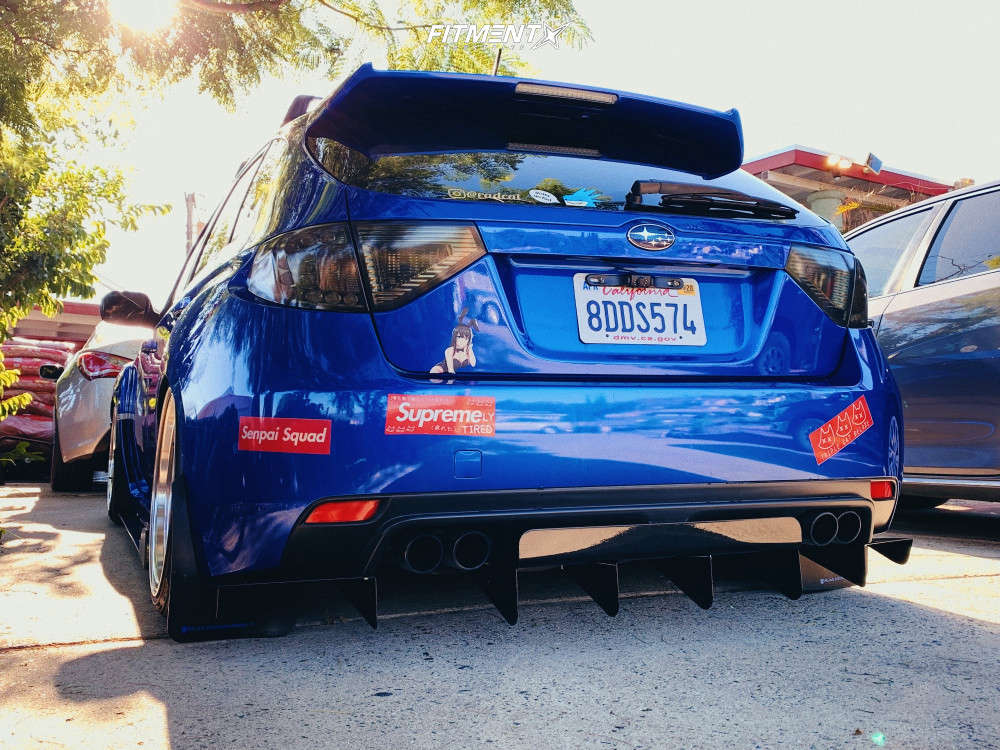 2011 Subaru WRX Base with 18x9.5 ESR Sr02 and Lionhart 225x40 on Air ...