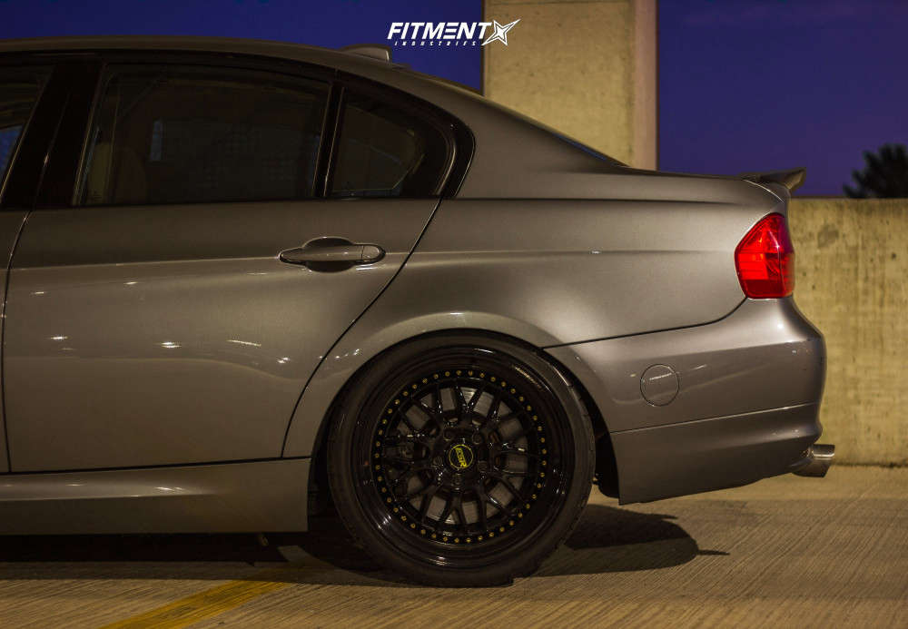2011 BMW 335d Base with 19x8.5 ESR Sr01 and Nitto 235x35 on Lowering ...