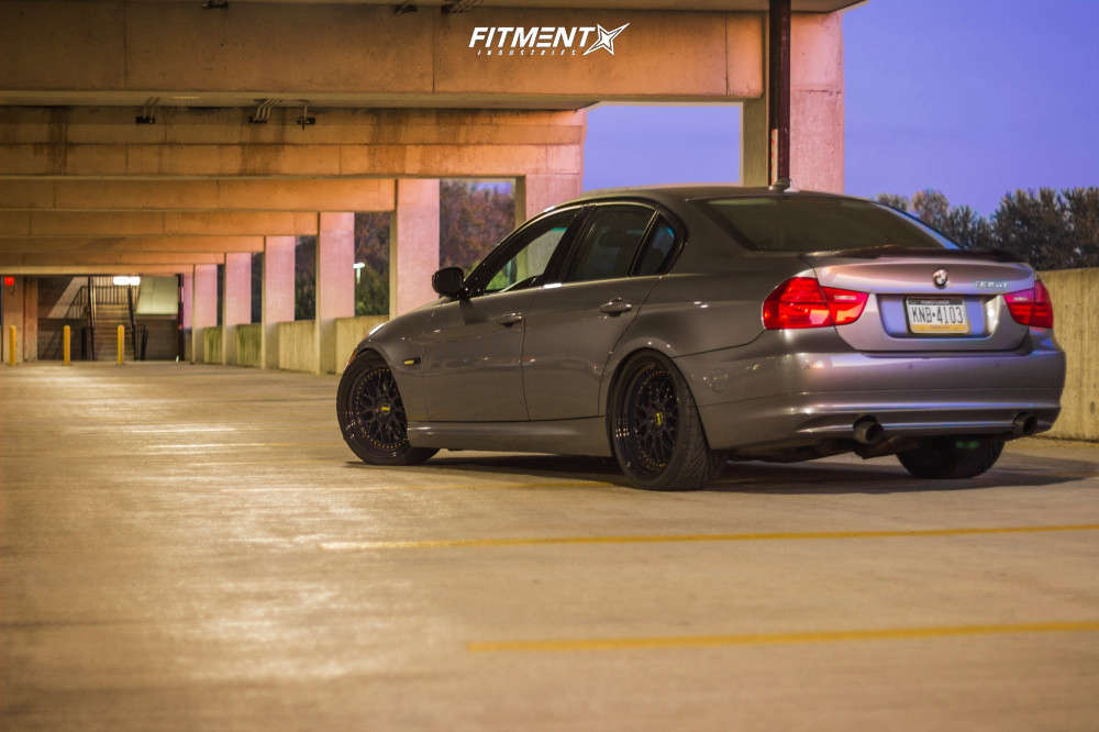 2011 BMW 335d Base with 19x8.5 ESR Sr01 and Nitto 235x35 on Lowering ...