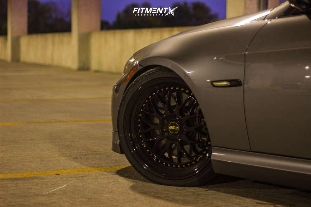 2011 BMW 335d Base with 19x8.5 ESR Sr01 and Nitto 235x35 on Lowering ...