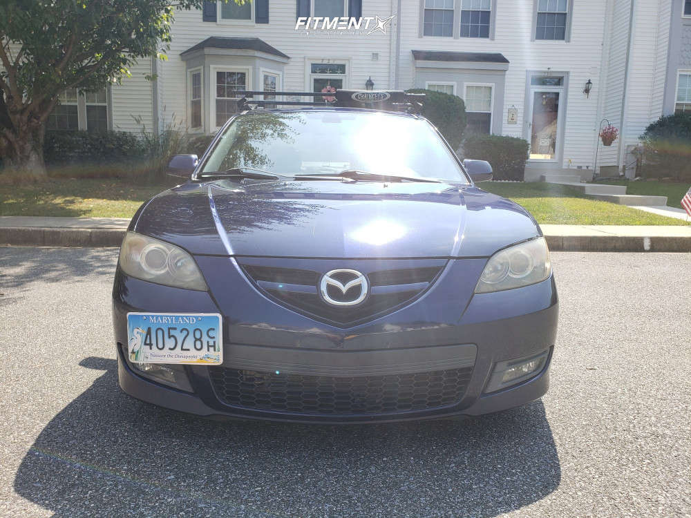 2009 Mazda 3 GT with 18x8 Drag Dr31 and Nitto 205x40 on Coilovers ...