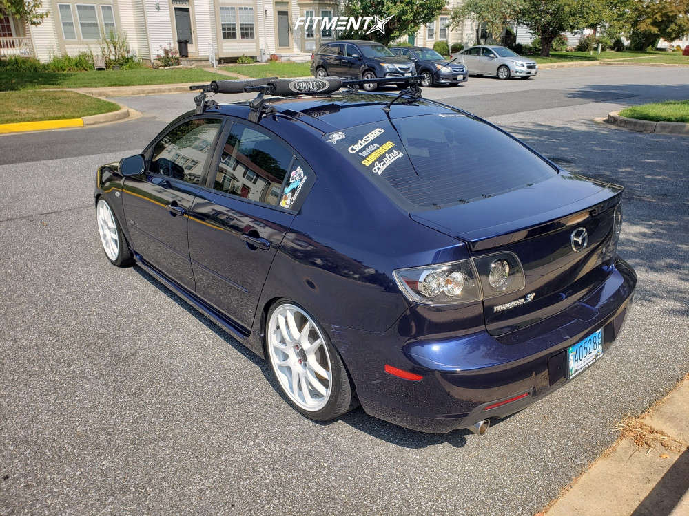 2009 Mazda 3 GT with 18x8 Drag Dr31 and Nitto 205x40 on Coilovers ...