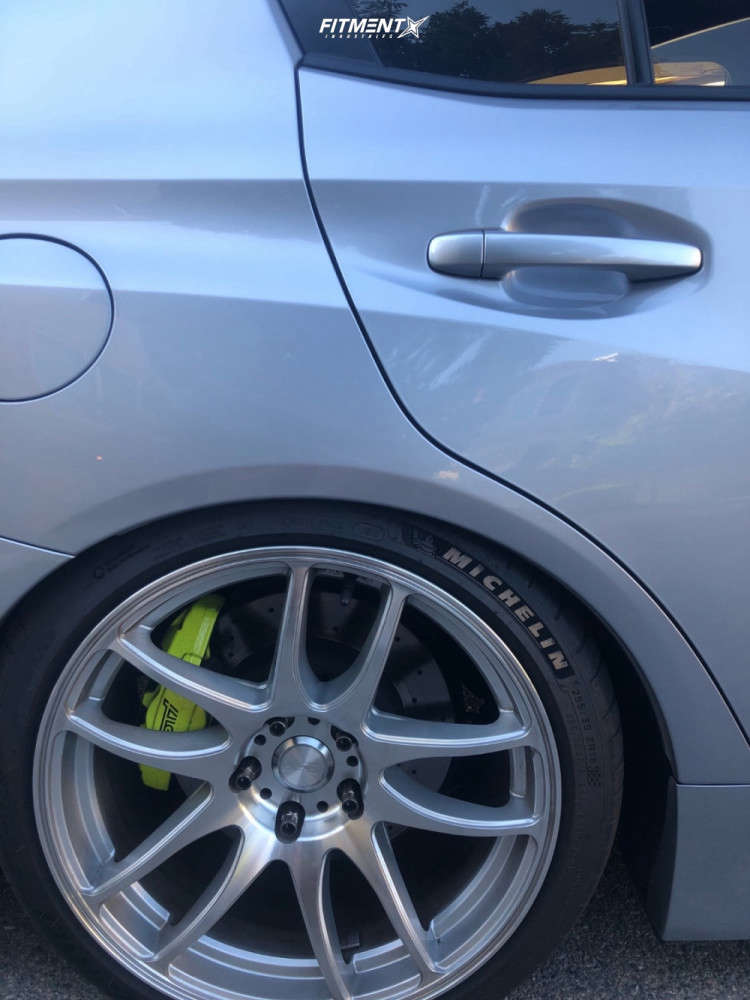 2018 Subaru WRX STI Base with 18x9.5 ESR Sr08 and Michelin 255x35 on ...