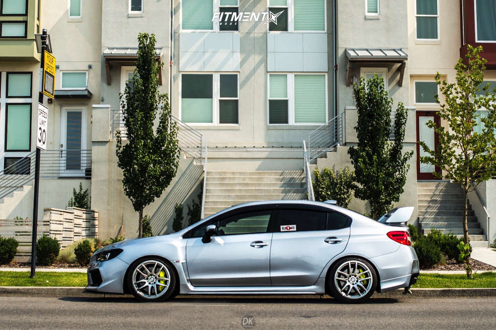 2018 Subaru WRX STI Base with 18x9.5 ESR Sr08 and Michelin 255x35 on ...