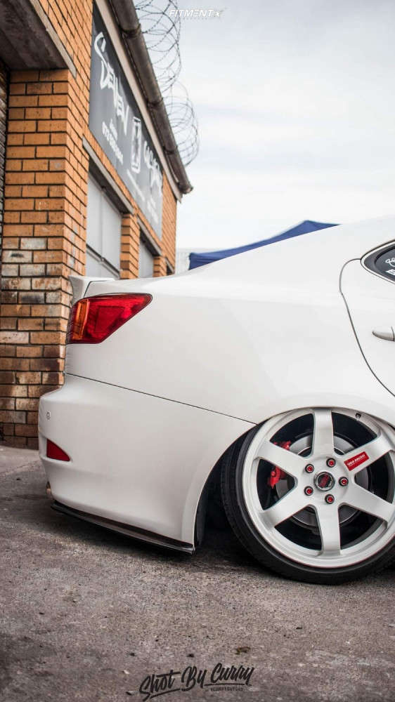 2010 Lexus IS350 C with 18x10 Volk Te37 and Apex 215x40 on Air ...