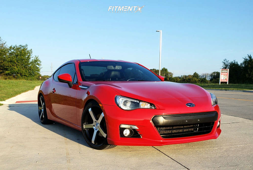 2014 Subaru BRZ Limited with 19x8.5 Mach M5 and Lionhart 225x35 on ...