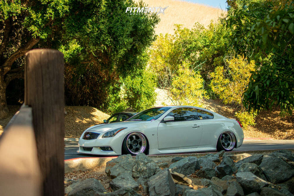 2014 INFINITI Q60 Sport with 19x9.5 Work Meister S1 3P and Hankook ...