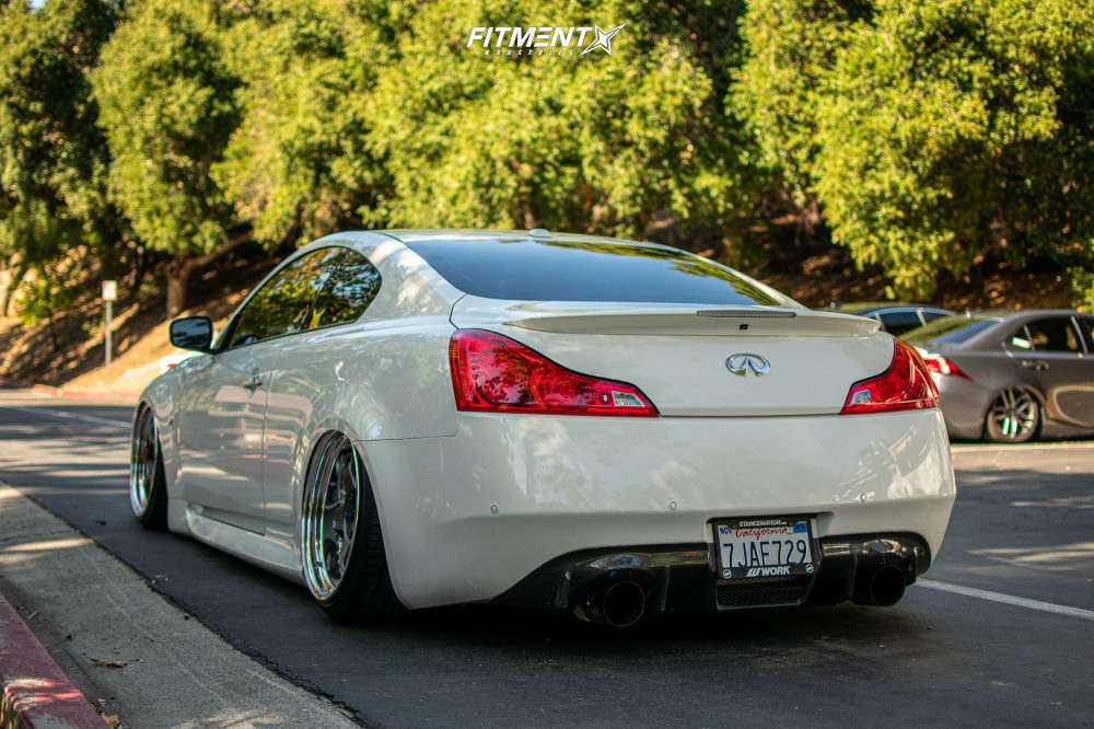 2014 INFINITI Q60 Sport with 19x9.5 Work Meister S1 3P and Hankook ...