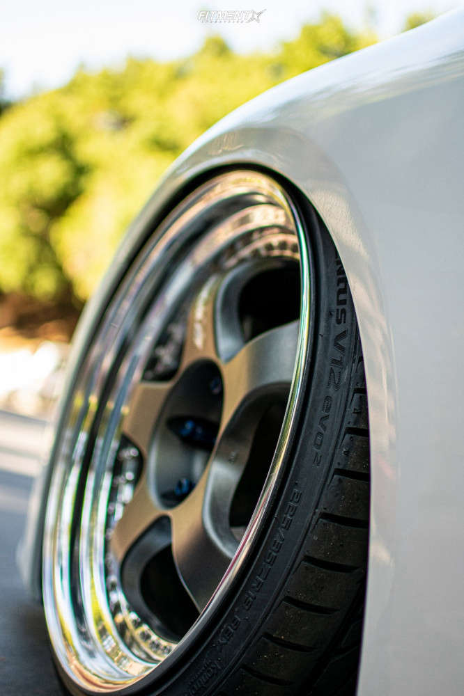 2014 INFINITI Q60 Sport with 19x9.5 Work Meister S1 3P and Hankook ...