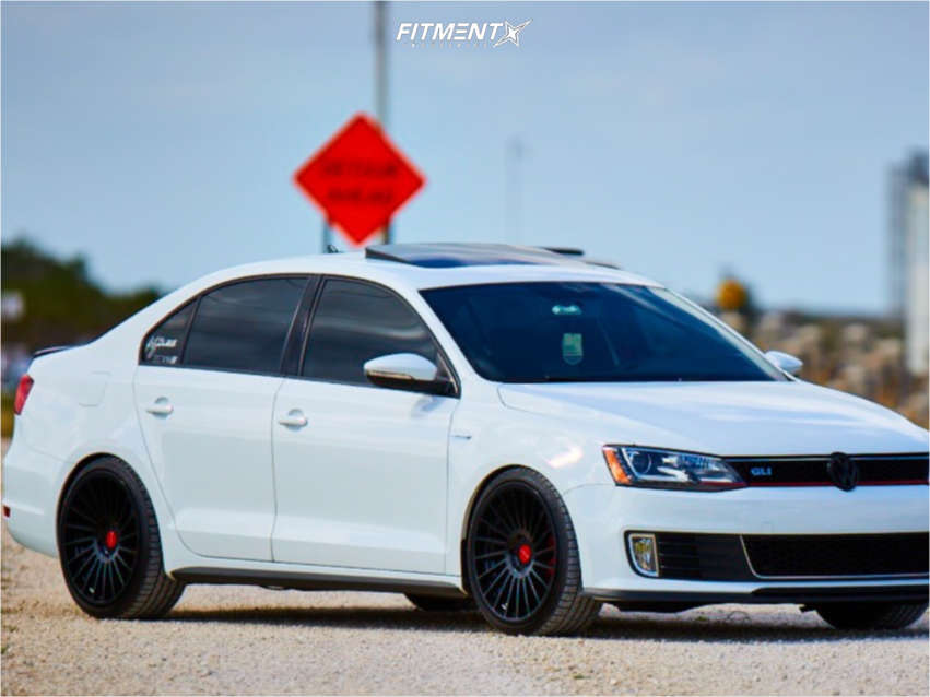 2014 Volkswagen Jetta GLI with 19x8.5 Rotiform Ind-t and Michelin ...