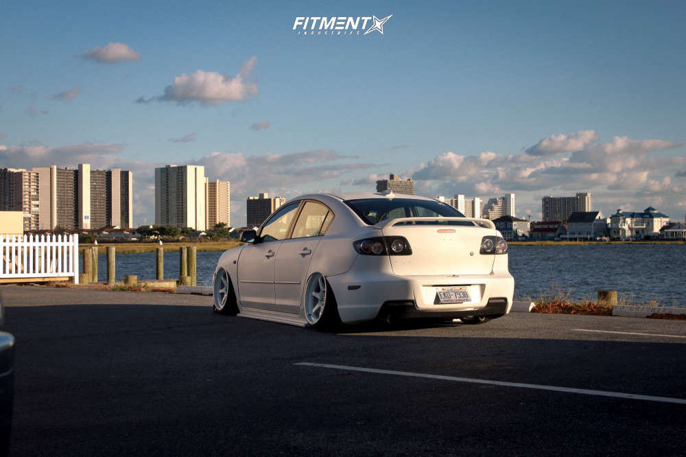 2008 Mazda 3 i with 18x9.5 Cosmis Racing XT-006R and Nankang 215x35 on ...