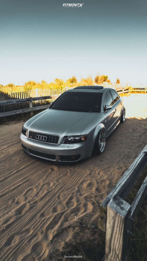 2004 Audi S4 Base with 18x10 GMR SF2 and Nankang 215x40 on Air ...