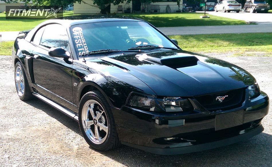 2002 Ford Mustang GT with 17x9 Mach 1 152 and Goodyear 275x40 on ...