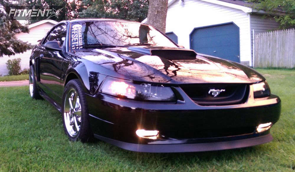 2002 Ford Mustang GT with 17x9 Mach 1 152 and Goodyear 275x40 on ...
