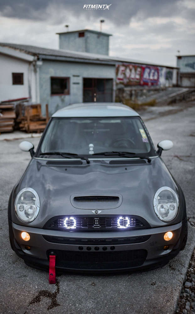 2004 Mini Cooper S with 17x7 Sparco Assetto Gara and Nankang 205x40 on ...