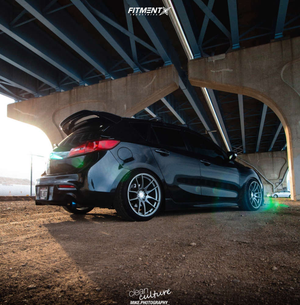 2011 Mazda MazdaSpeed3 Base with 18x9.5 AVID1 AV32 and Vercelli 225x45 ...