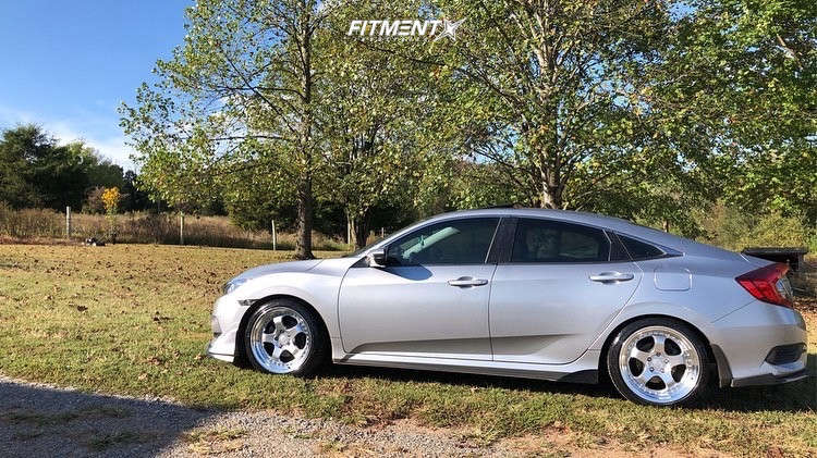 2016 Honda Civic LX with 18x8.5 ESR Sr06 and Nankang 225x40 on ...