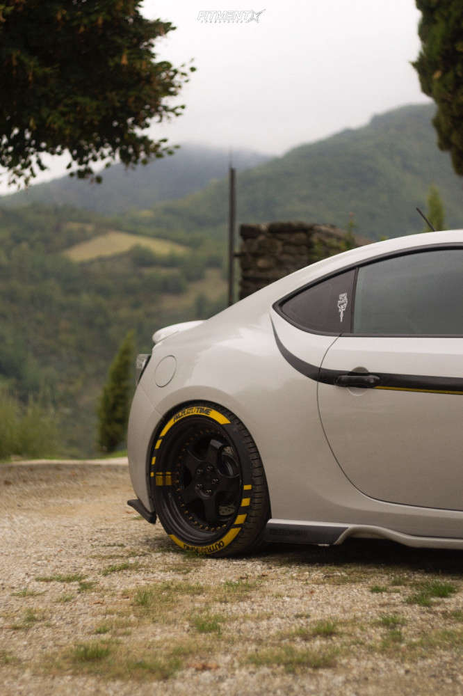 2013 Scion FR-S Base with 18x9.5 ESR Sr06 and Bridgestone 245x35 on Coilovers | 815052 | Fitment ...