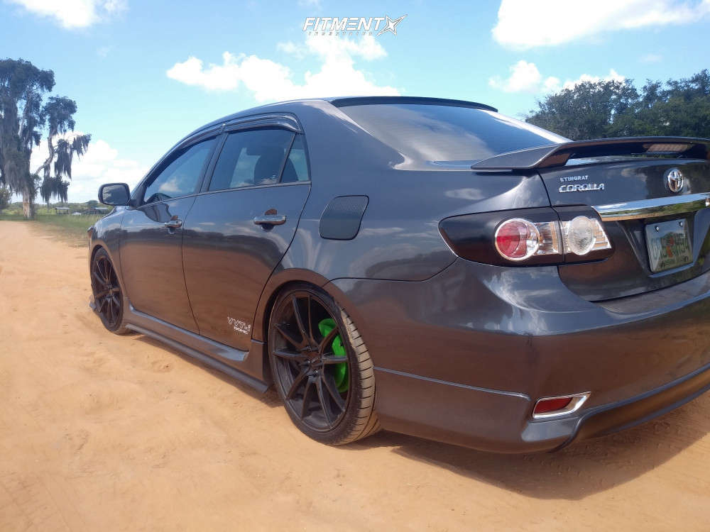 2013 Toyota Corolla S with 19x8 Petrol P0a and Achilles 235x35 on ...