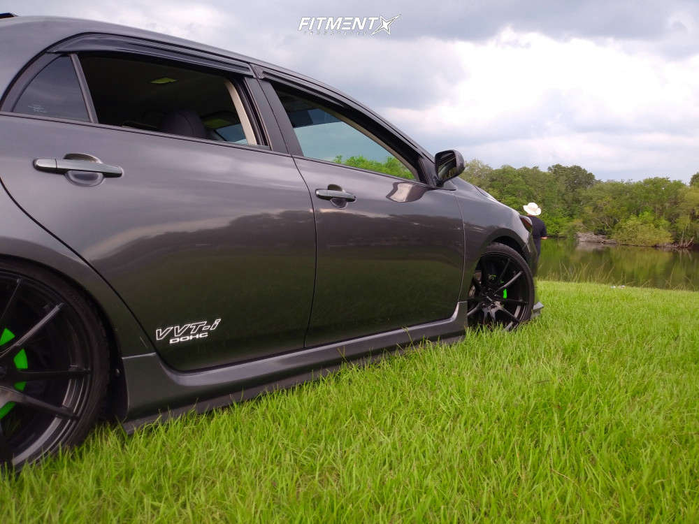 2013 Toyota Corolla S with 19x8 Petrol P0a and Achilles 235x35 on ...